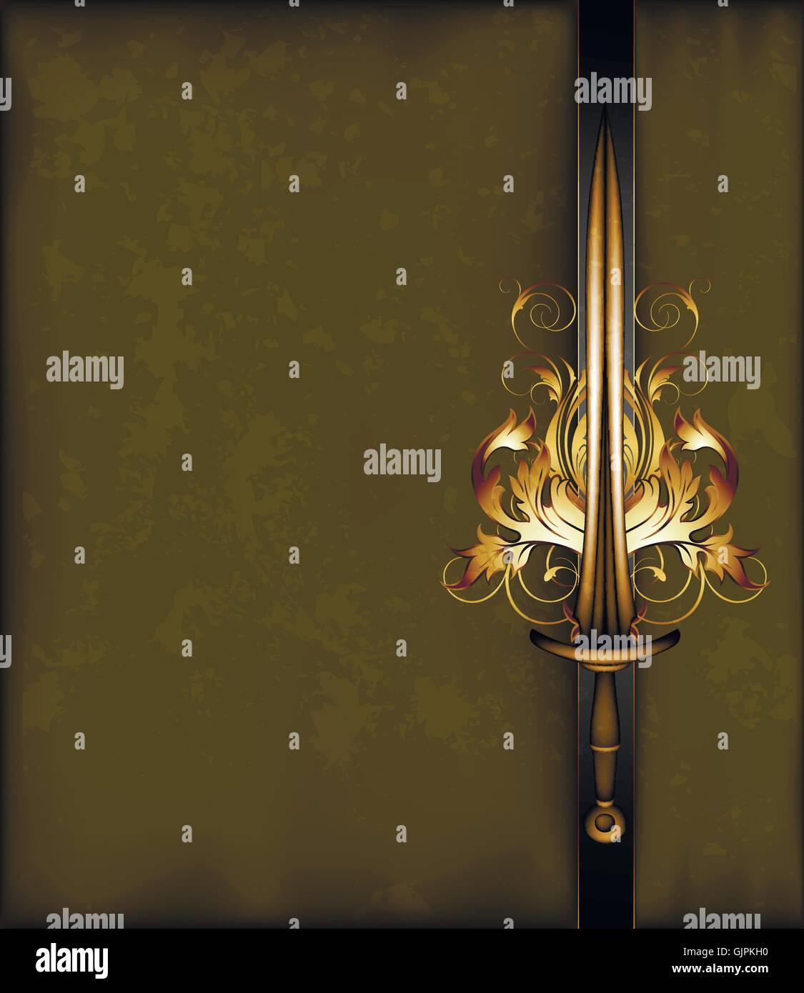 Ornate sword Stock Vector Images - Alamy