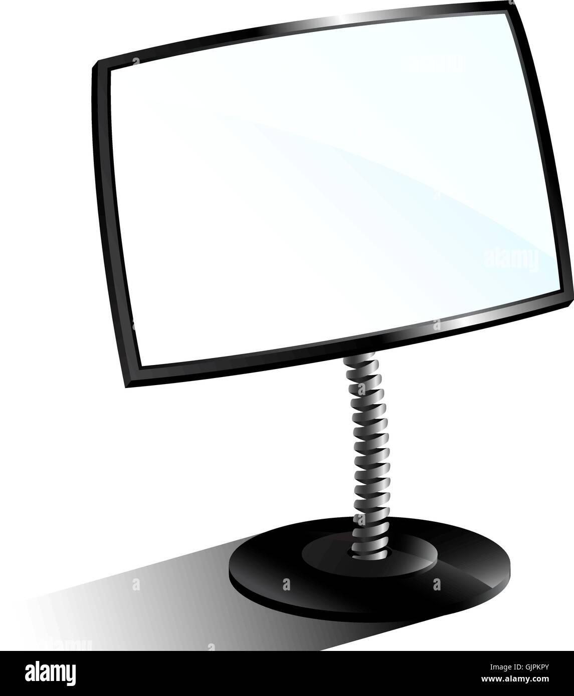 Modern computer monitor blank paper Stock Vector Images - Alamy