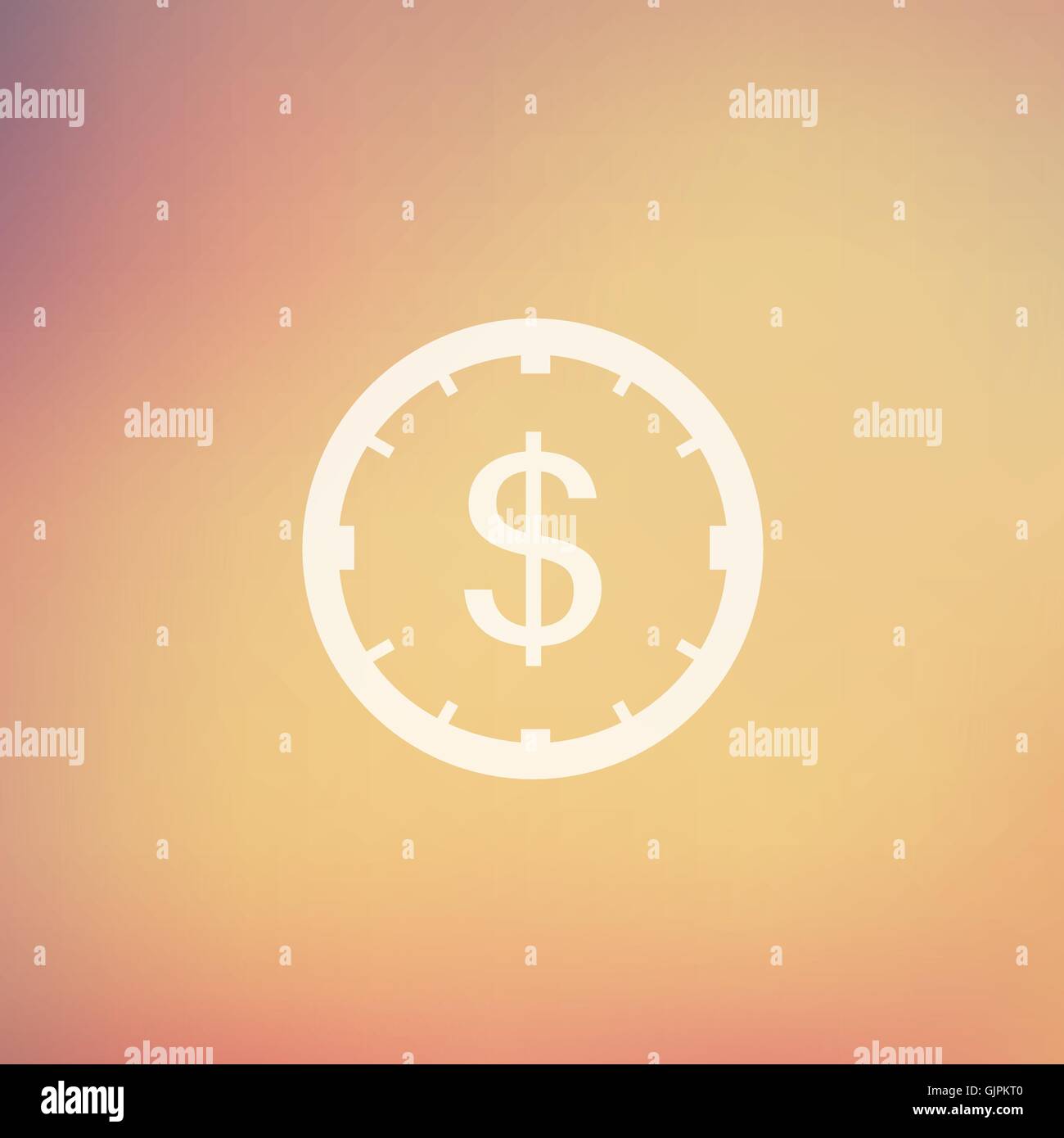 Clock and dollar sign in flat style icon Stock Vector Image & Art - Alamy