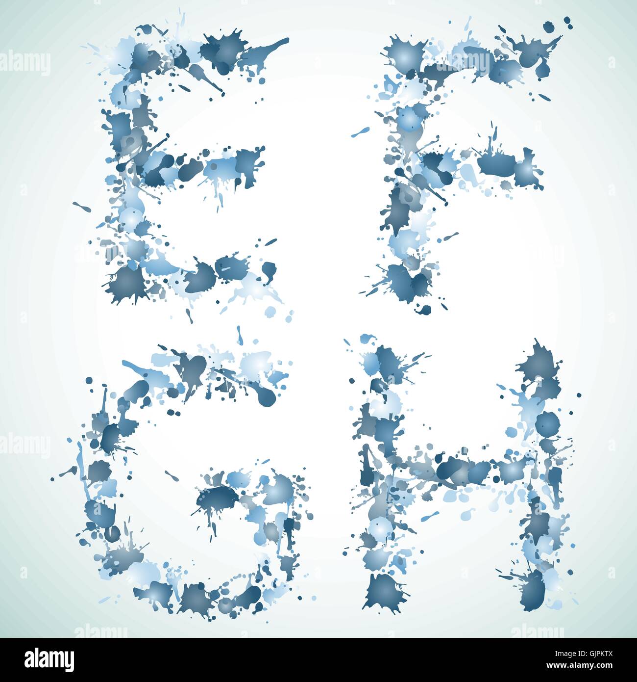 alphabet water drop Stock Vector Image & Art - Alamy