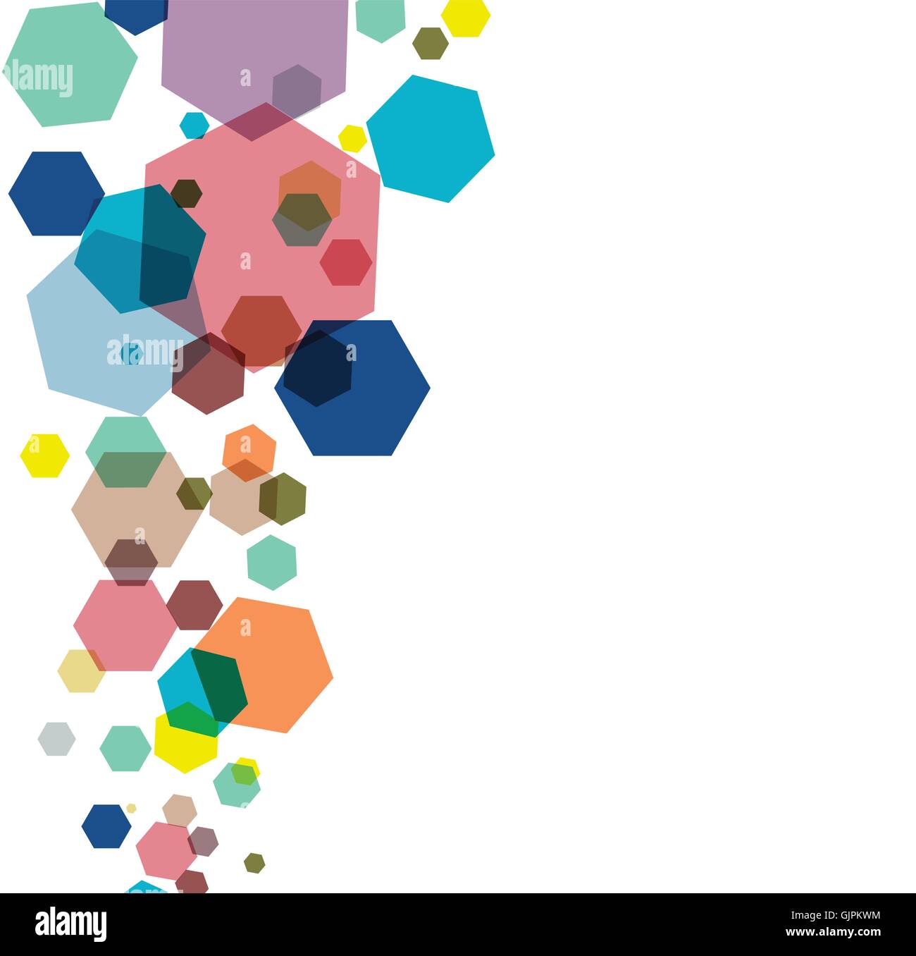 Green hexagonal technology abstract Stock Vector Images - Alamy