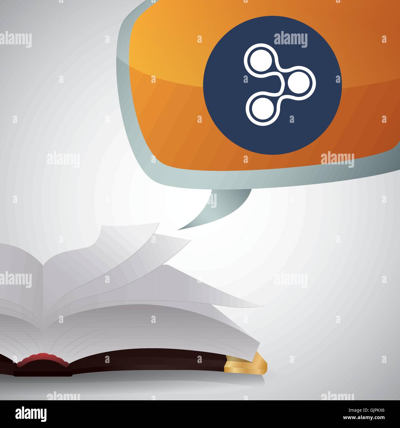 eBook design. reading icon. White background Stock Vector Image & Art ...