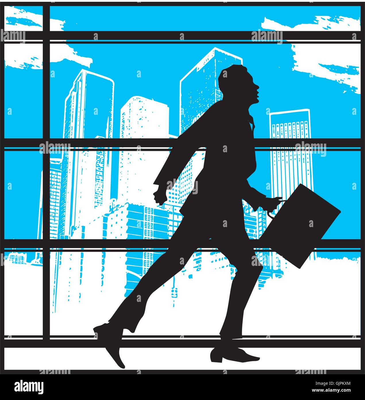 Busy young professional business Stock Vector Images - Alamy