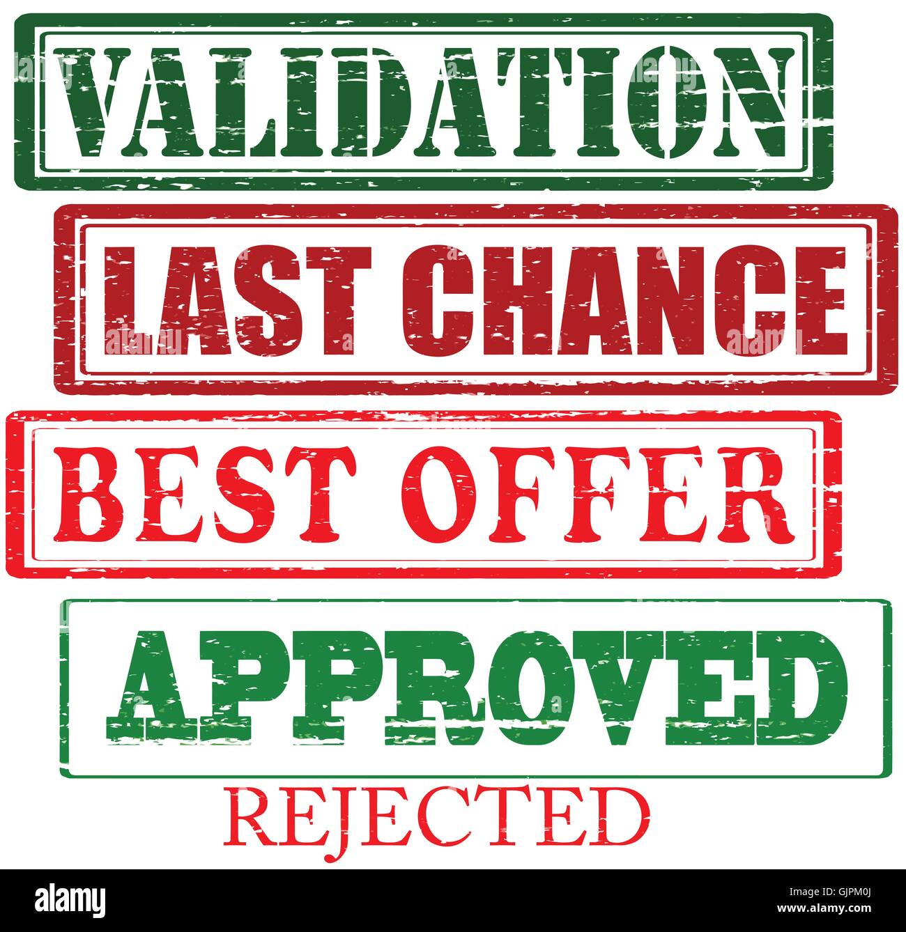 Set of stamps Stock Vector Image & Art - Alamy