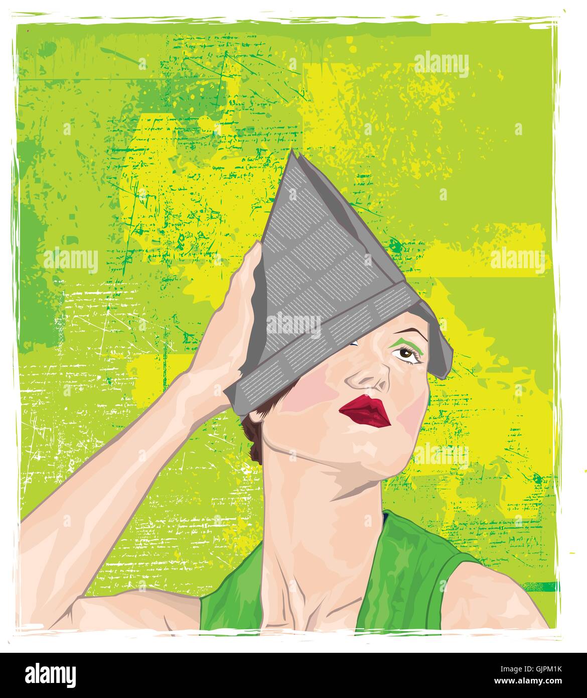 Perplexed woman Stock Vector Images - Alamy