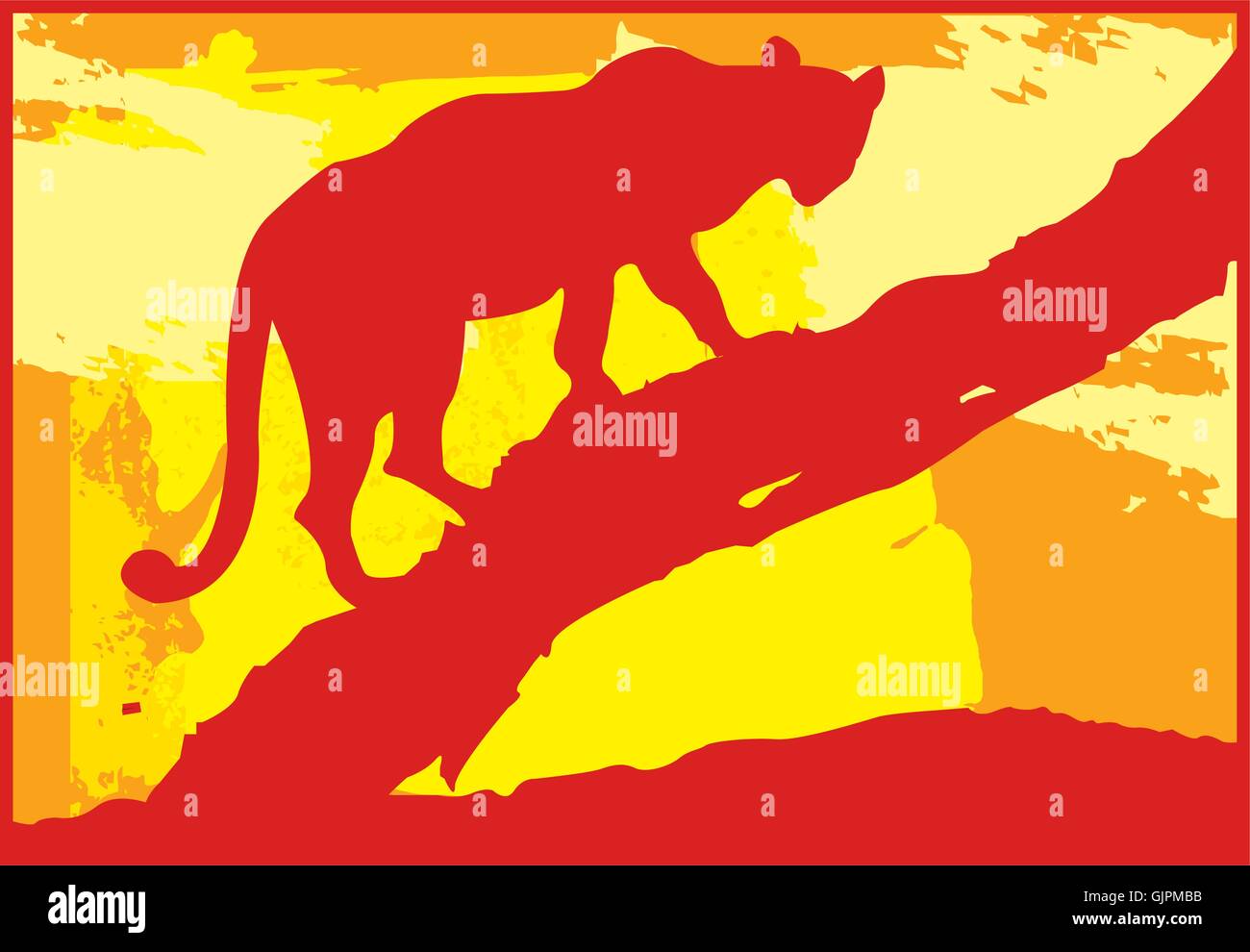 Leopard Tree Sunset Stock Vector Image & Art - Alamy
