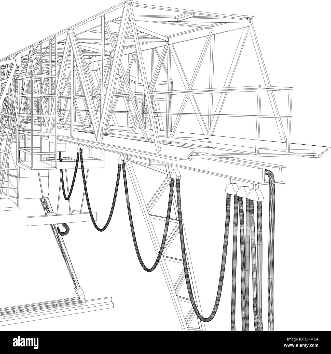 Rail line drawing hi-res stock photography and images - Alamy