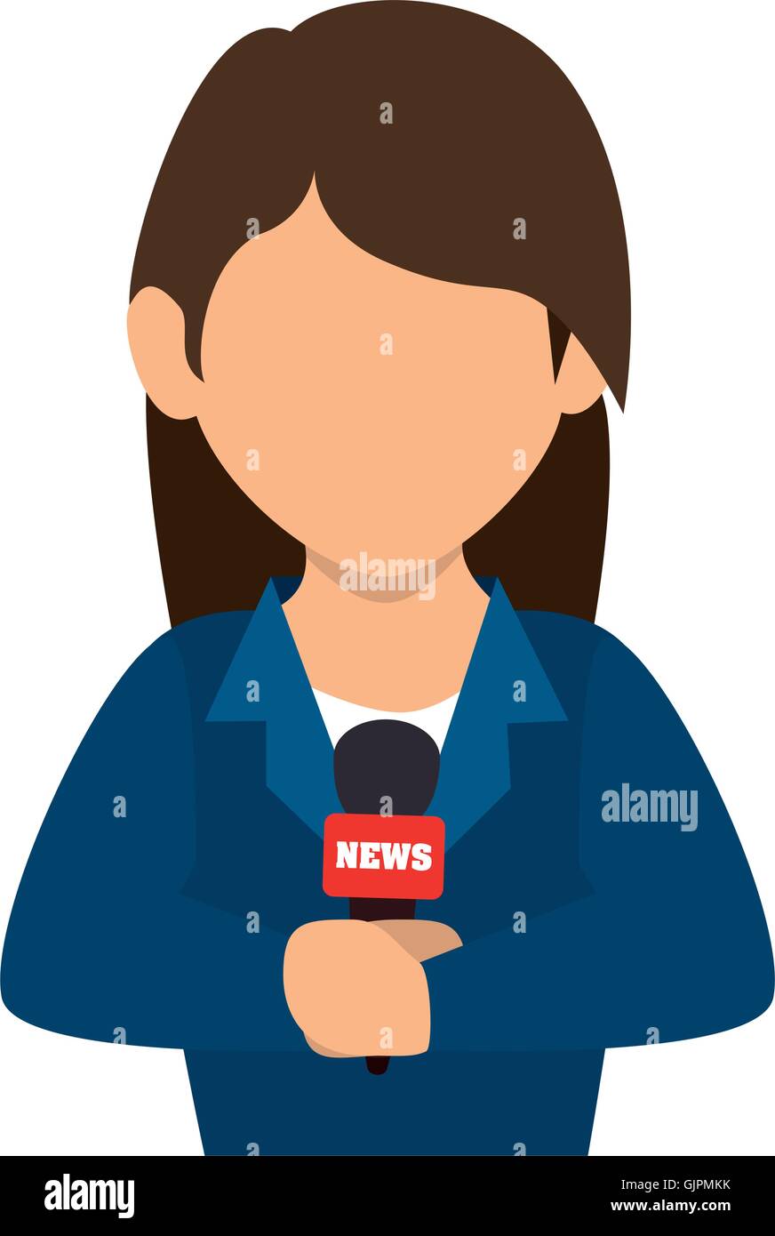 reporter women press Stock Vector Image & Art - Alamy