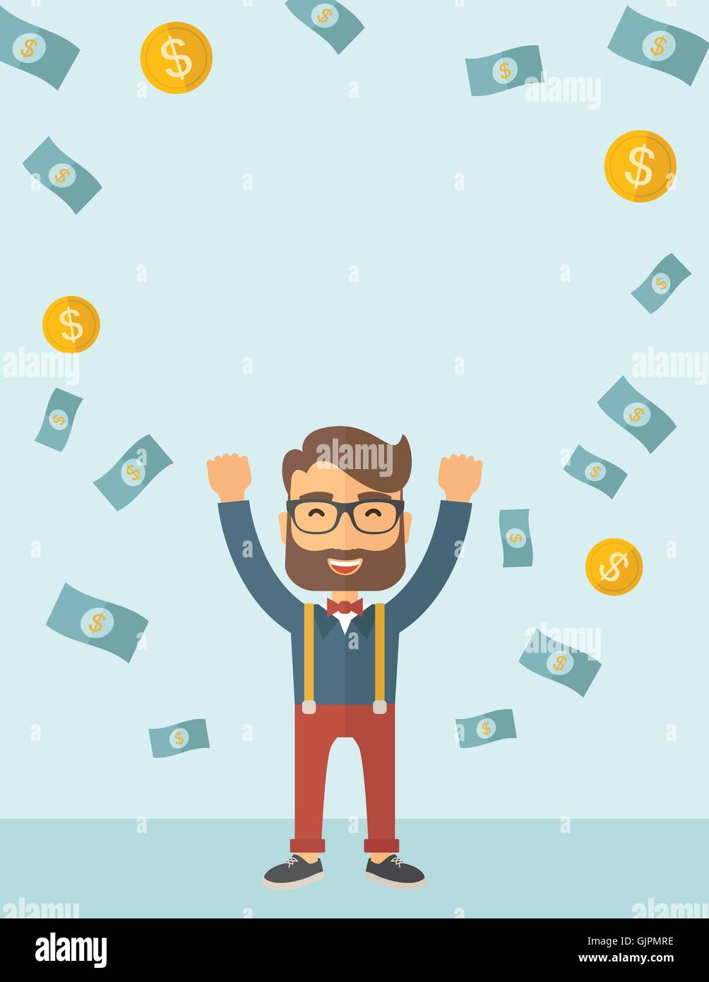 Young happy businessman Stock Vector Image & Art - Alamy