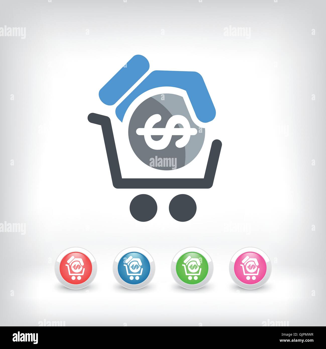 Money cart icon Stock Vector Image & Art - Alamy