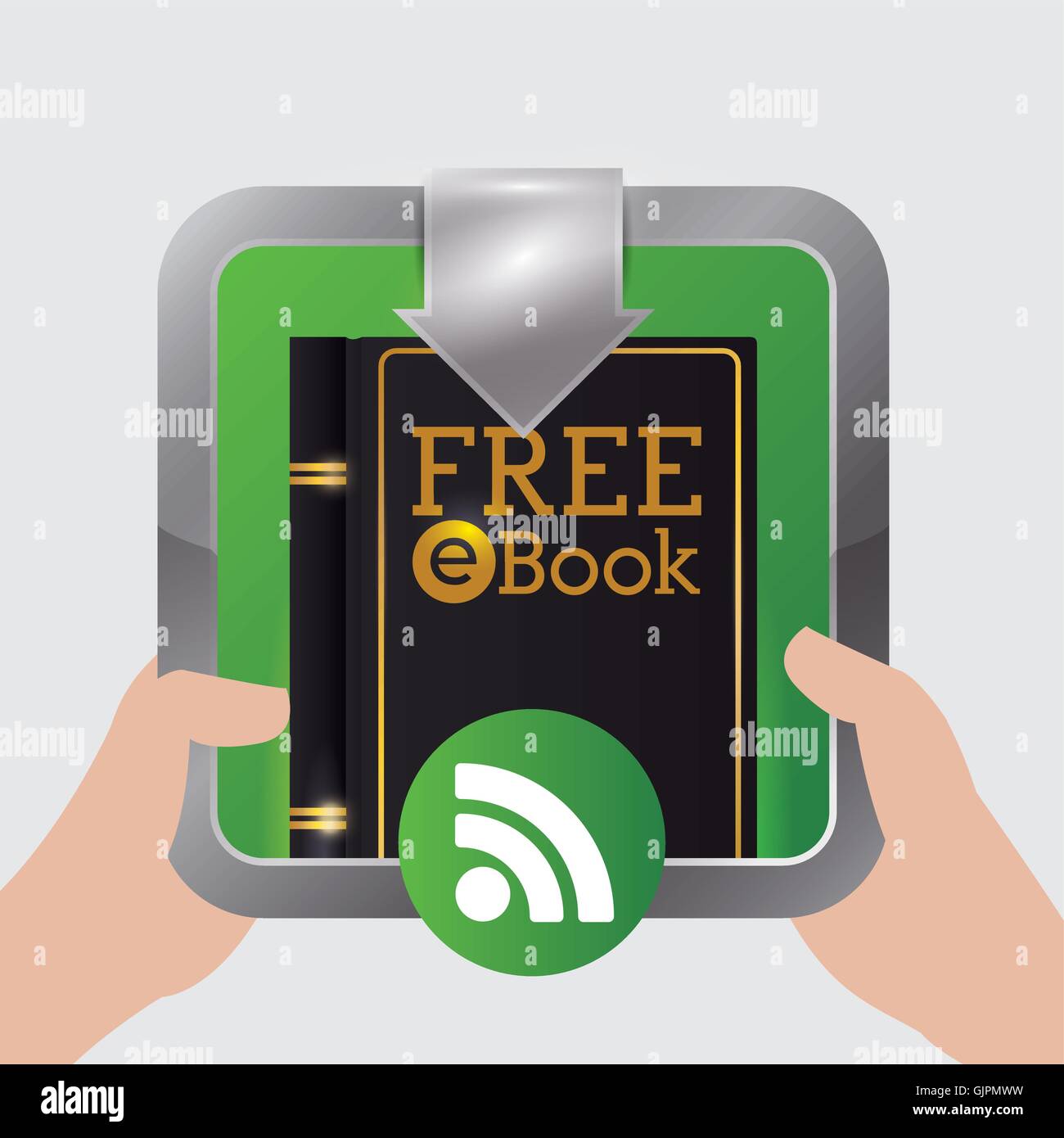 eBook design. reading icon. White background Stock Vector Image & Art ...