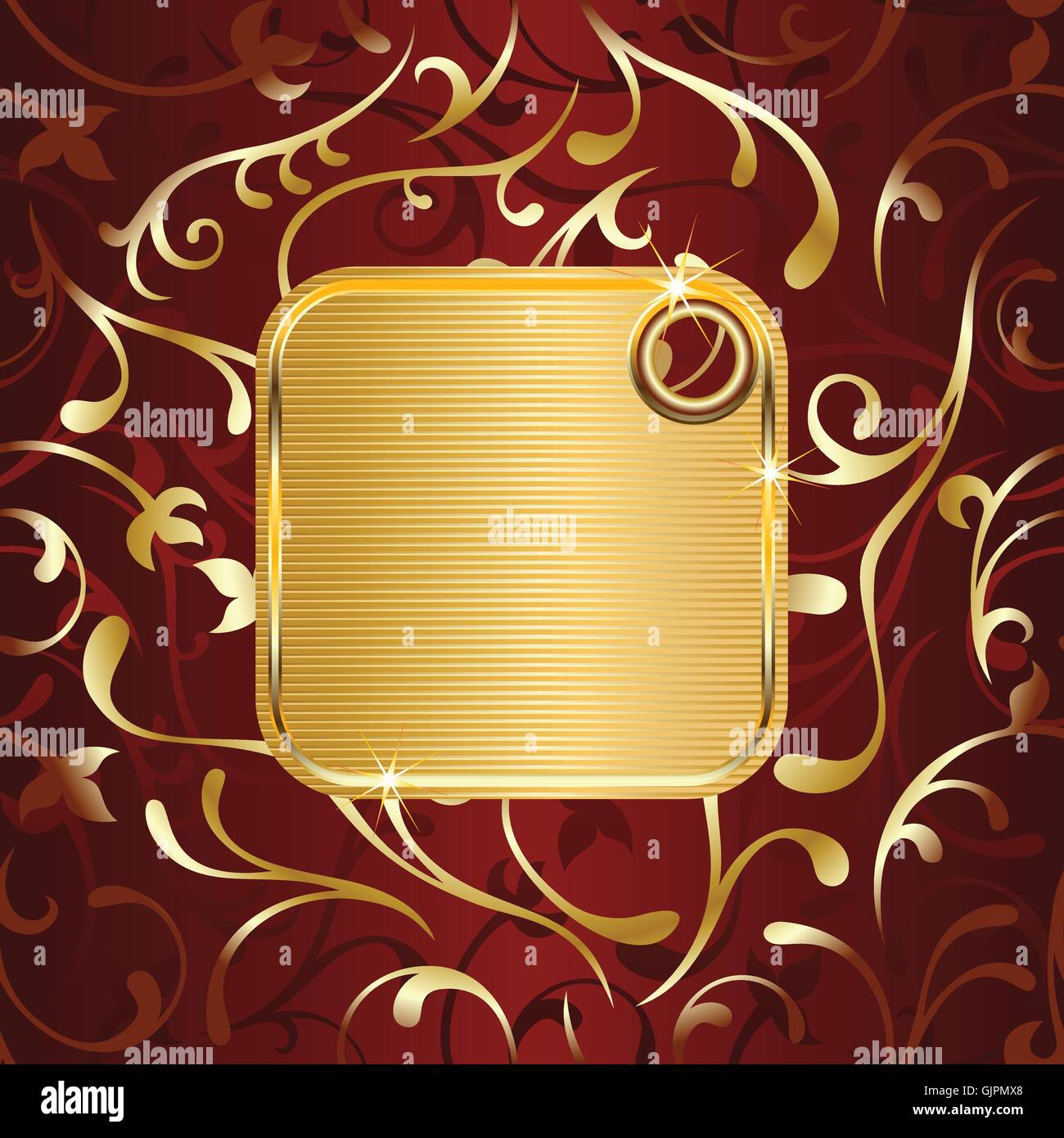 Golden tag Stock Vector Images - Alamy