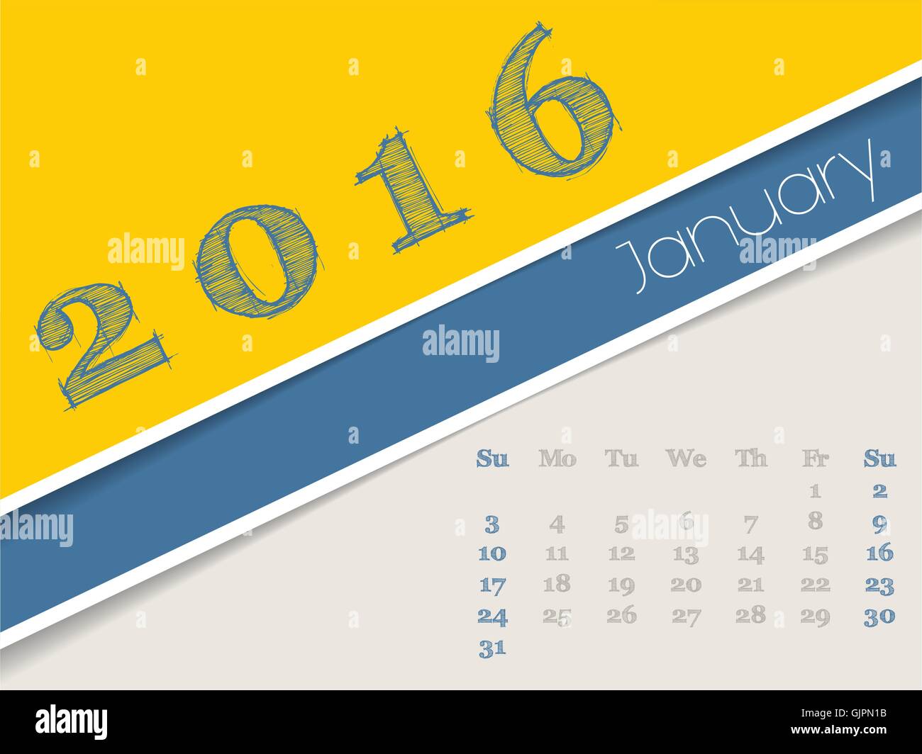 January 2016 Stock Vector Images - Alamy