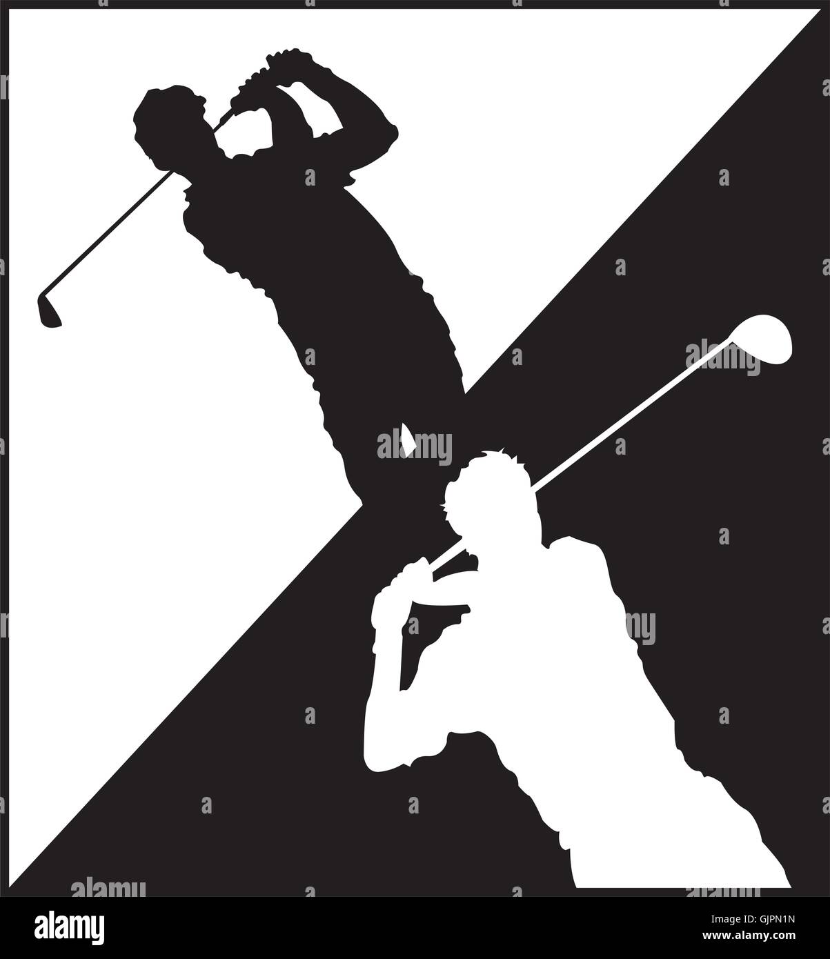 Power golf Stock Vector Images - Alamy
