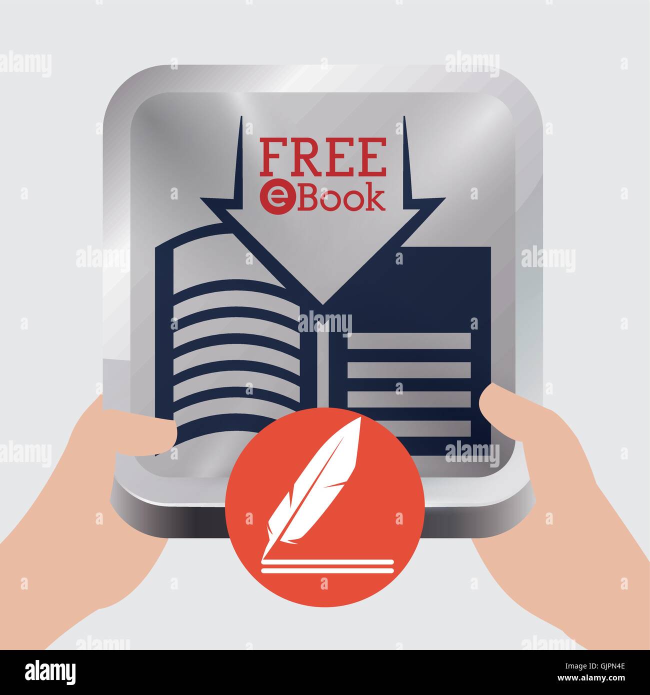 eBook design. reading icon. White background Stock Vector Image & Art ...