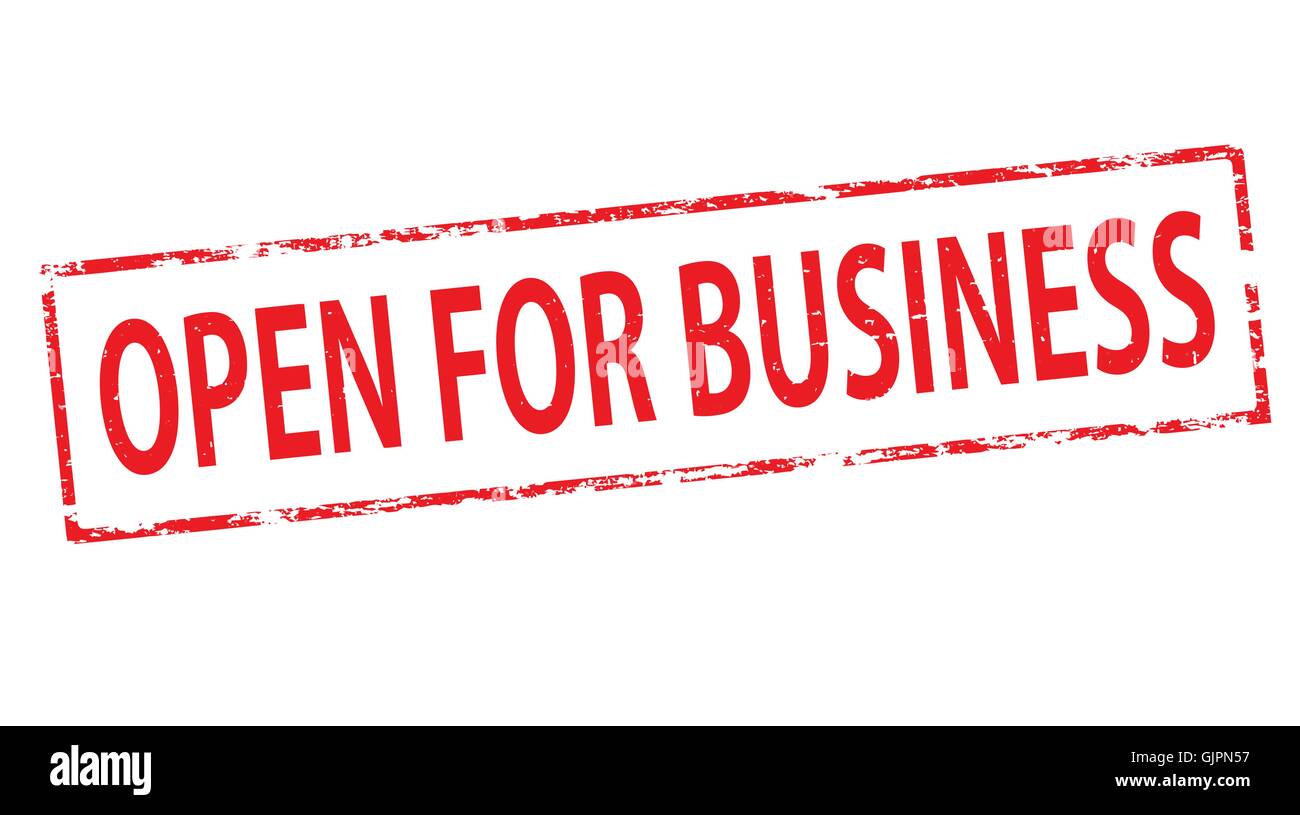 Open for business Stock Vector Image & Art - Alamy