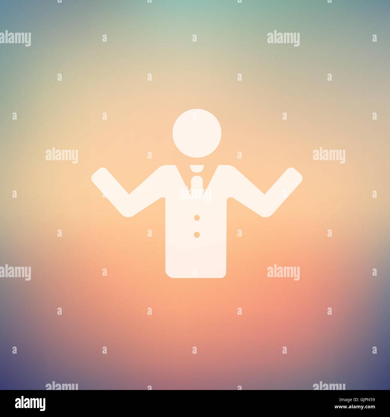 Raising hands icon vector Stock Vector Images - Alamy