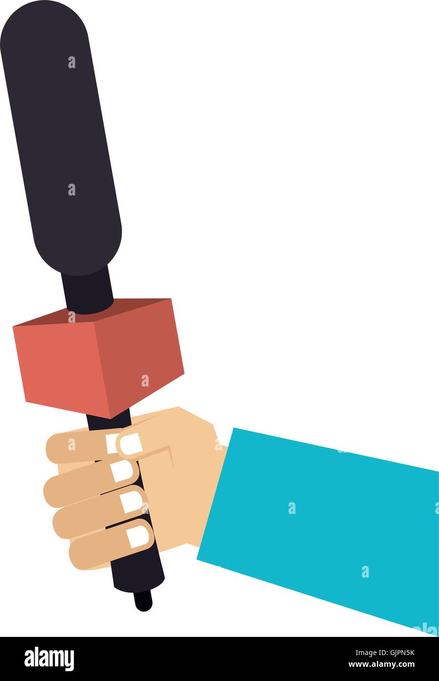 microphone news journalist hand Stock Vector Image & Art - Alamy