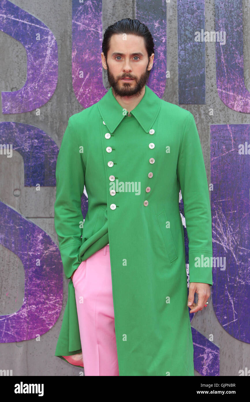 London, UK. Jared Leto at the European Premiere of 'Suicide Squad' at ...