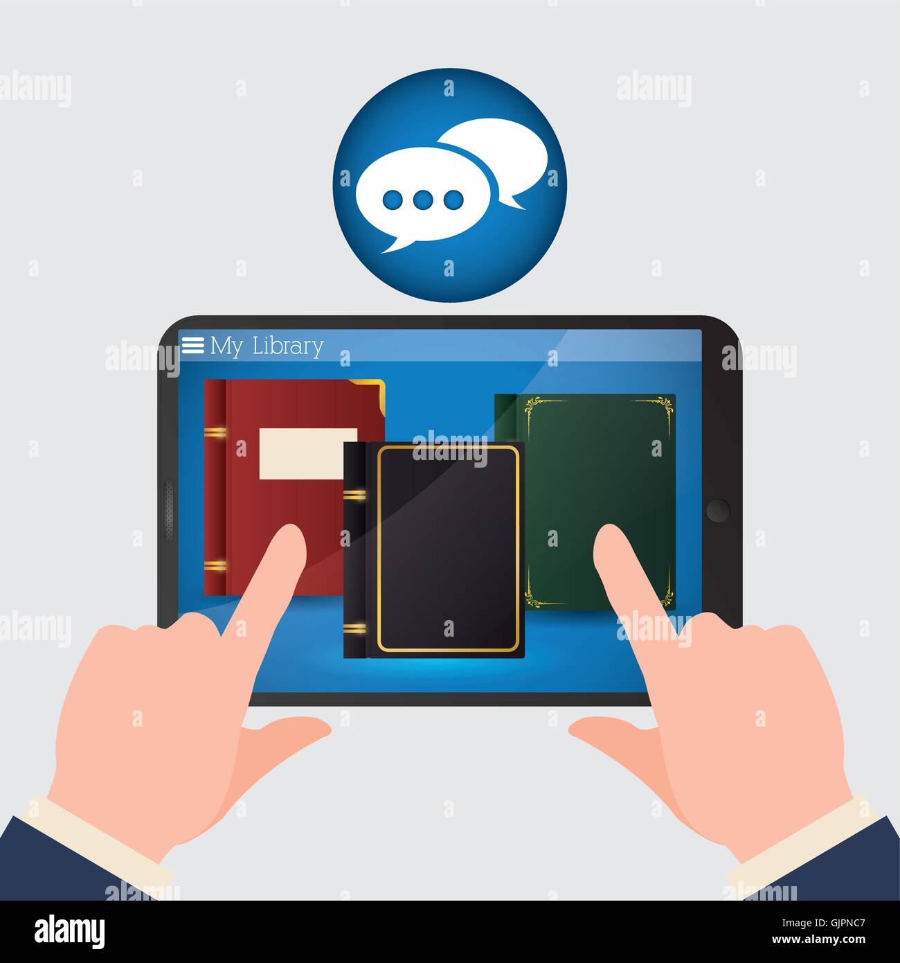 eBook design. reading icon. White background Stock Vector Image & Art ...