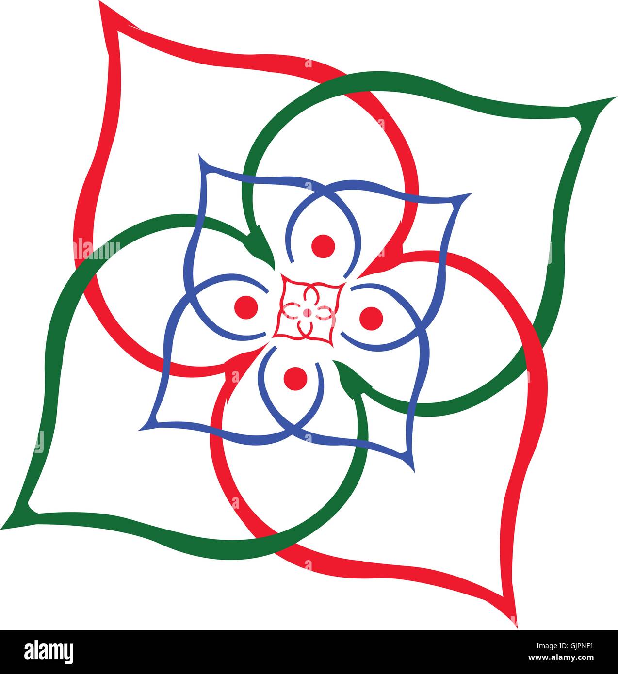 Mandala peace design art Stock Vector Images - Alamy