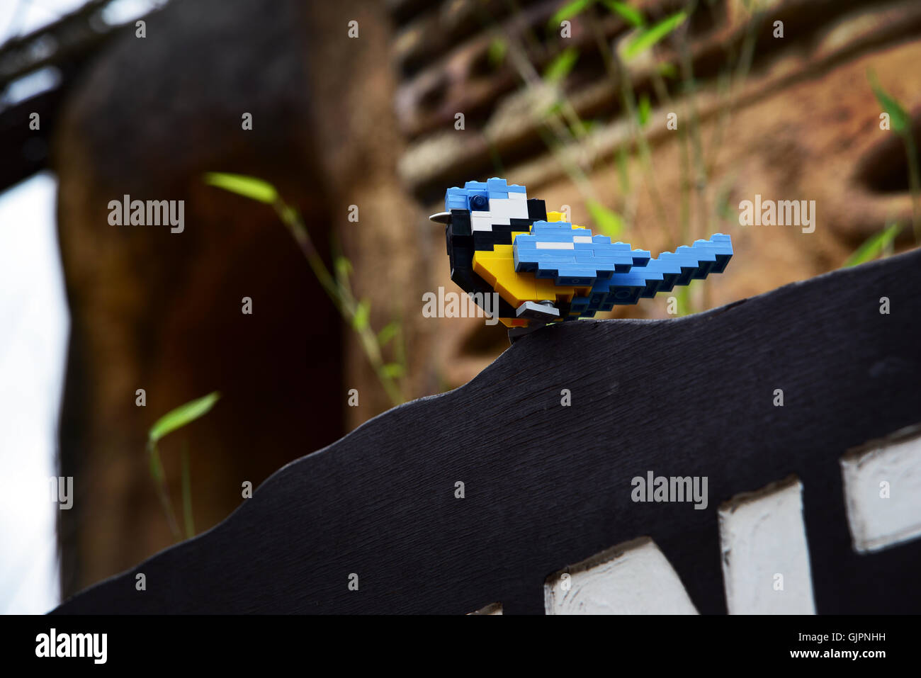 Billund, Denmark - July 26, 2016: Bird in Legoland Stock Photo - Alamy