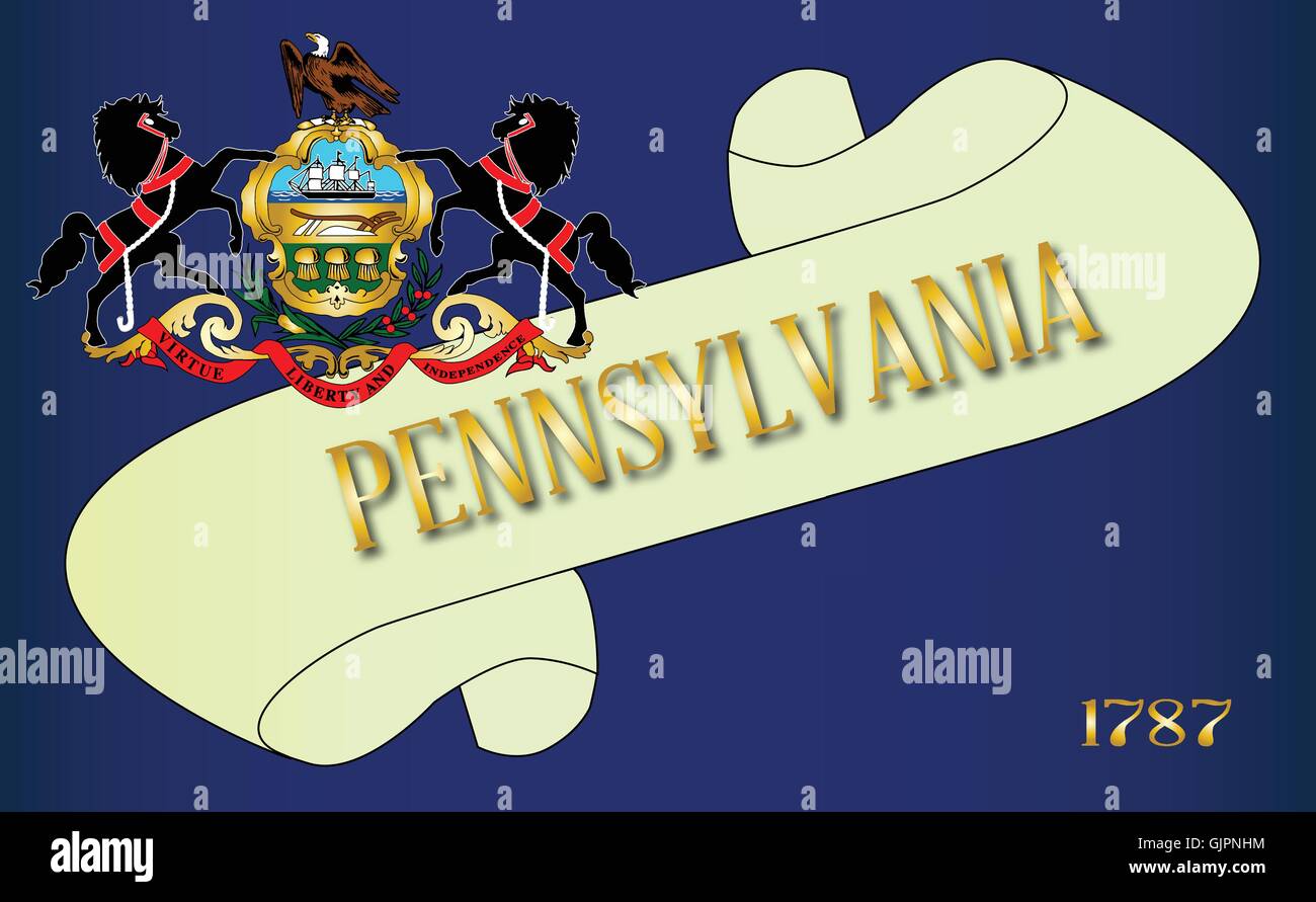 Flag of pennsylvania old hi-res stock photography and images - Alamy