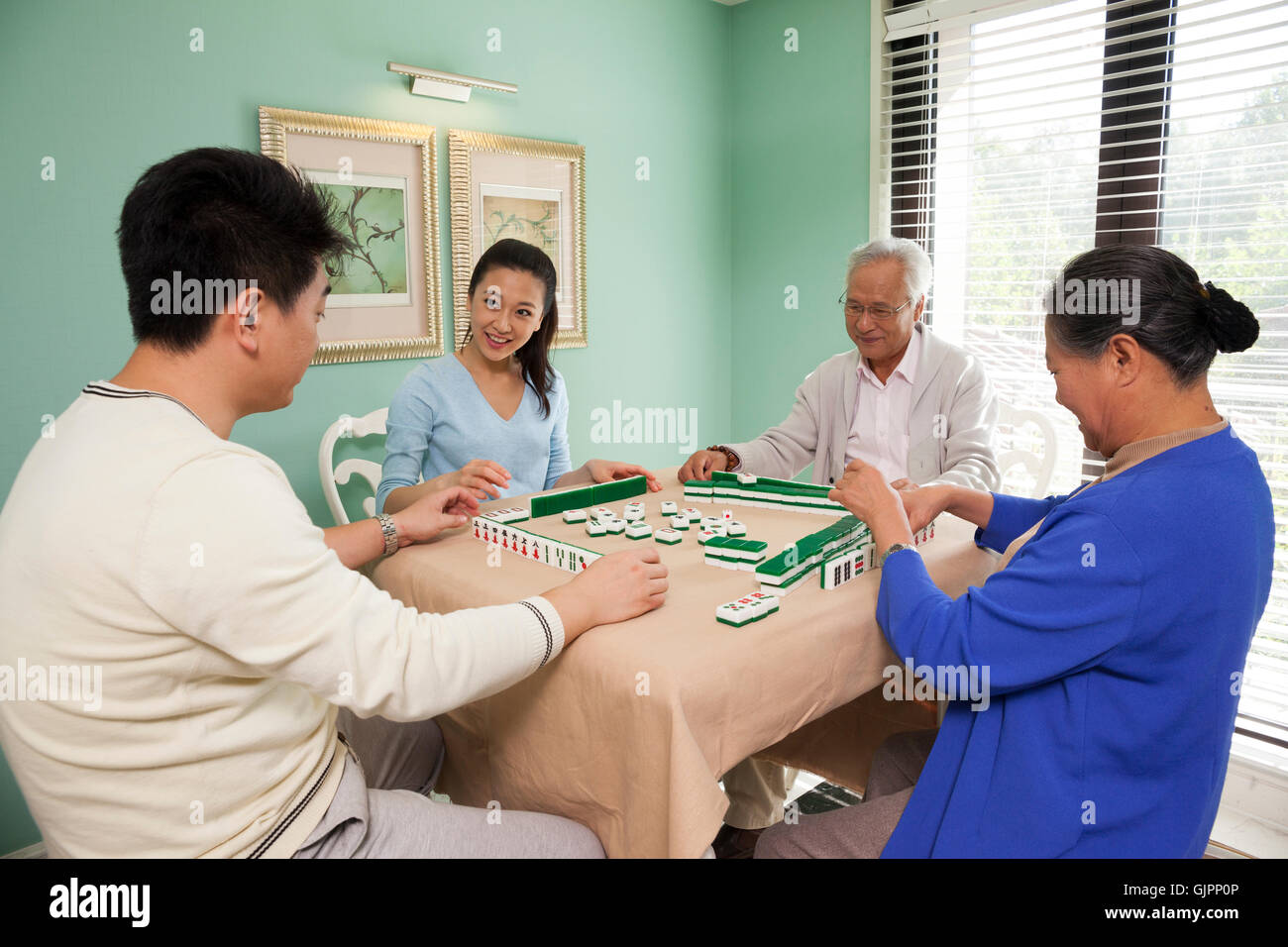 Mahjong room hi-res stock photography and images - Alamy