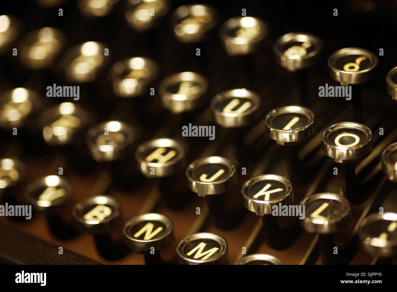 Old vintage typewriter keys Stock Photo - Alamy