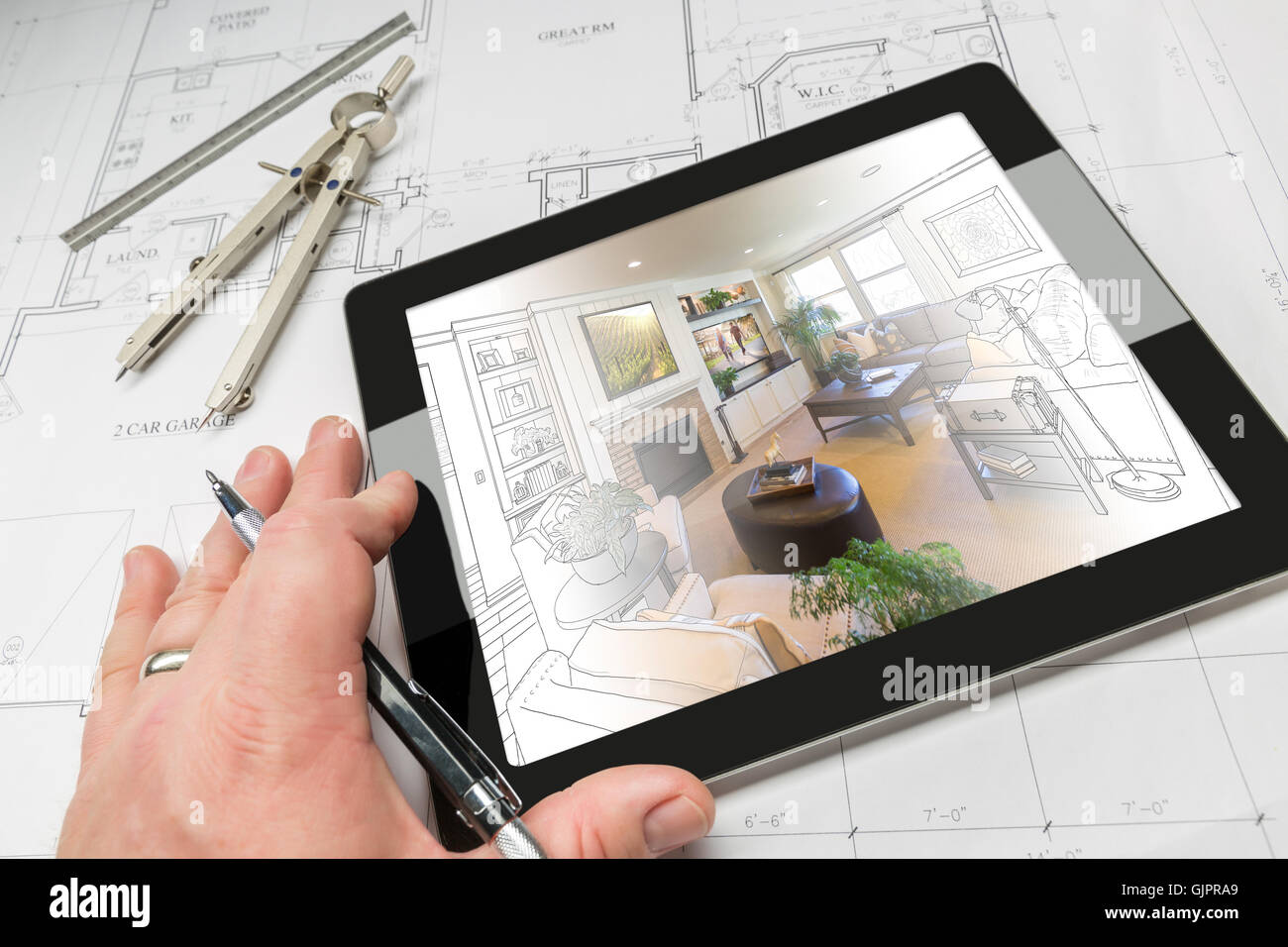 House design computer screen hi-res stock photography and images - Alamy