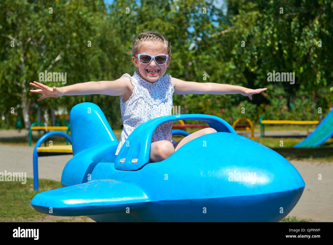 Airplane ride, carnival hi-res stock photography and images - Alamy