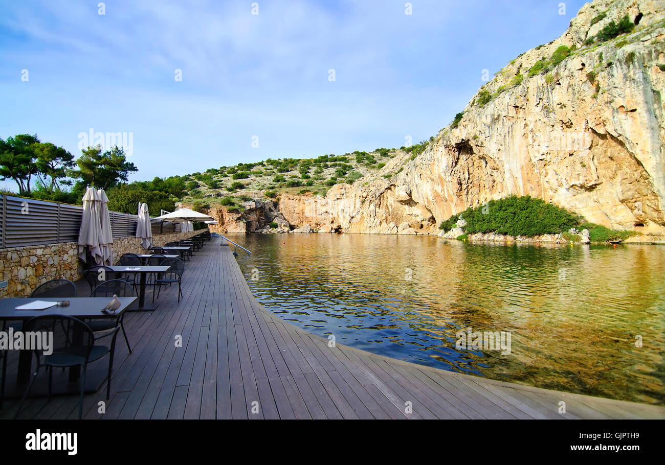 Vouliagmeni lake hi-res stock photography and images - Alamy