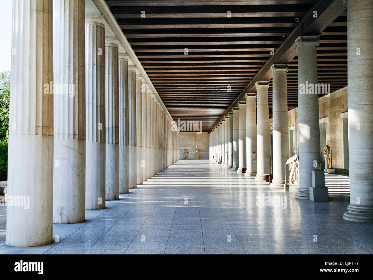 Stoa of Attalos in Athens Greece Stock Photo - Alamy