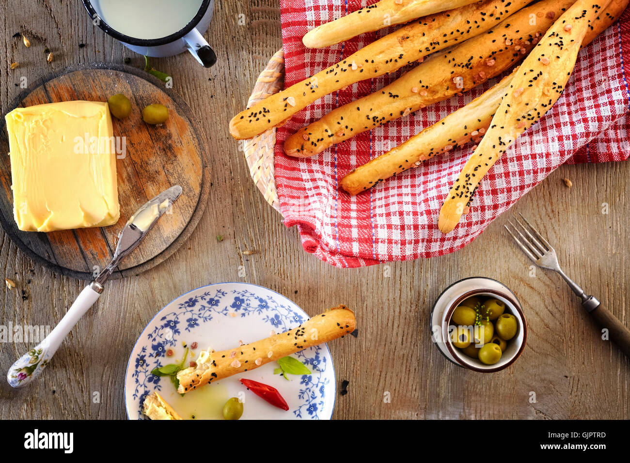 Snack table setting hi-res stock photography and images - Alamy