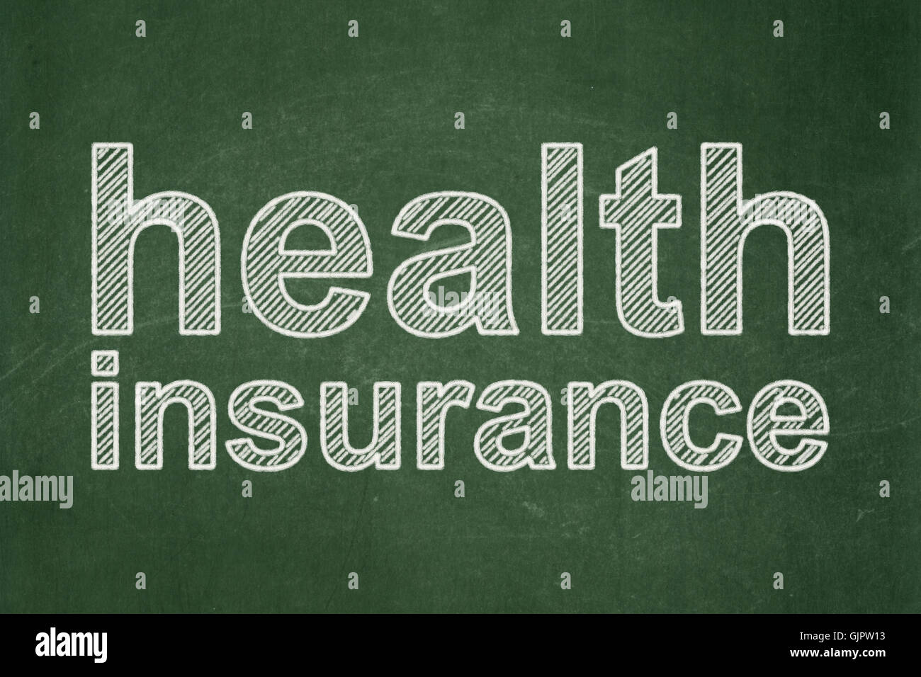 Insurance concept: Health Insurance on chalkboard background Stock ...