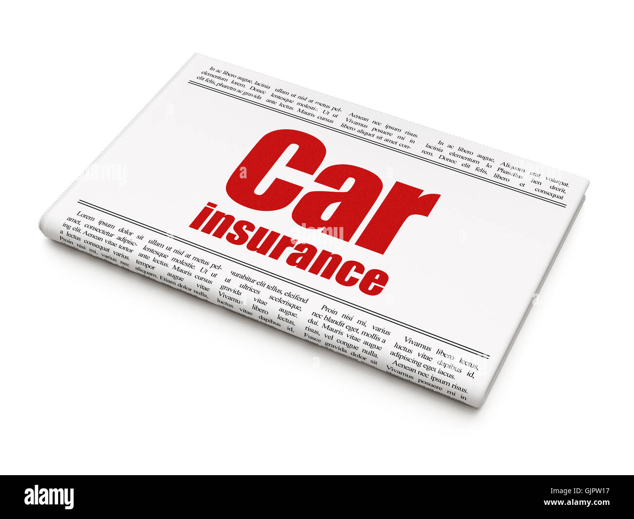 Car newspaper Cut Out Stock Images & Pictures - Alamy