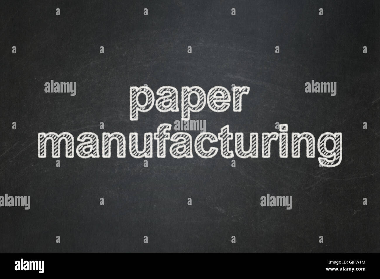 Industry concept: Paper Manufacturing on chalkboard background Stock ...