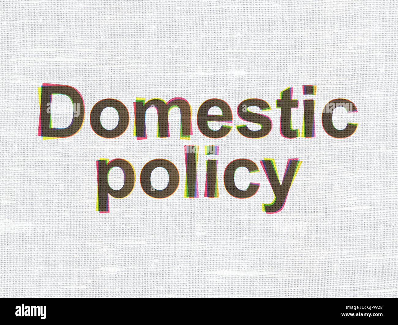 Political concept: Domestic Policy on fabric texture background Stock ...