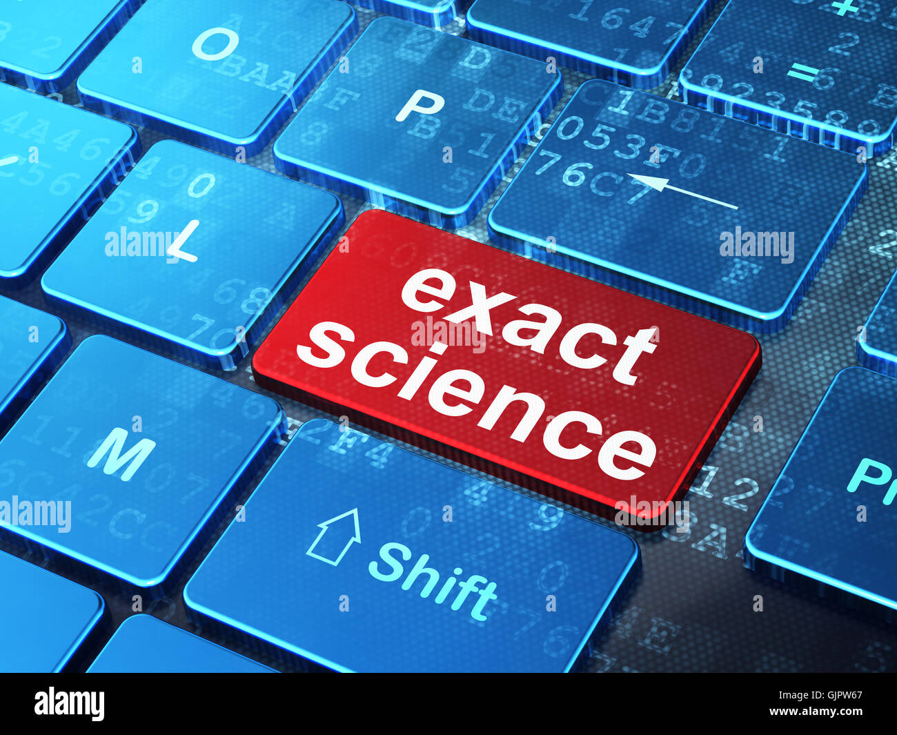Science concept: Exact Science on computer keyboard background Stock Photo - Alamy