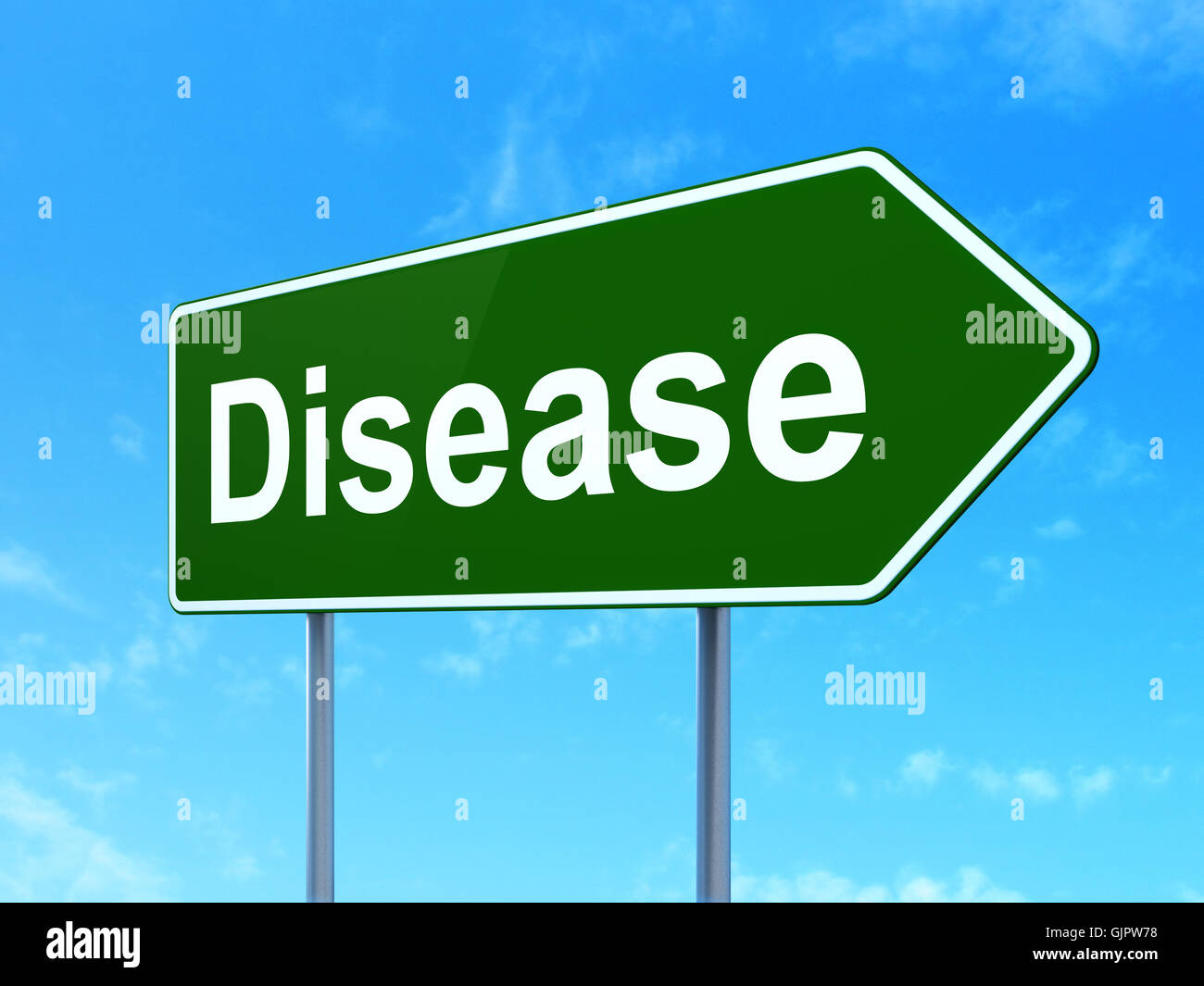 Health concept: Disease on road sign background Stock Photo - Alamy