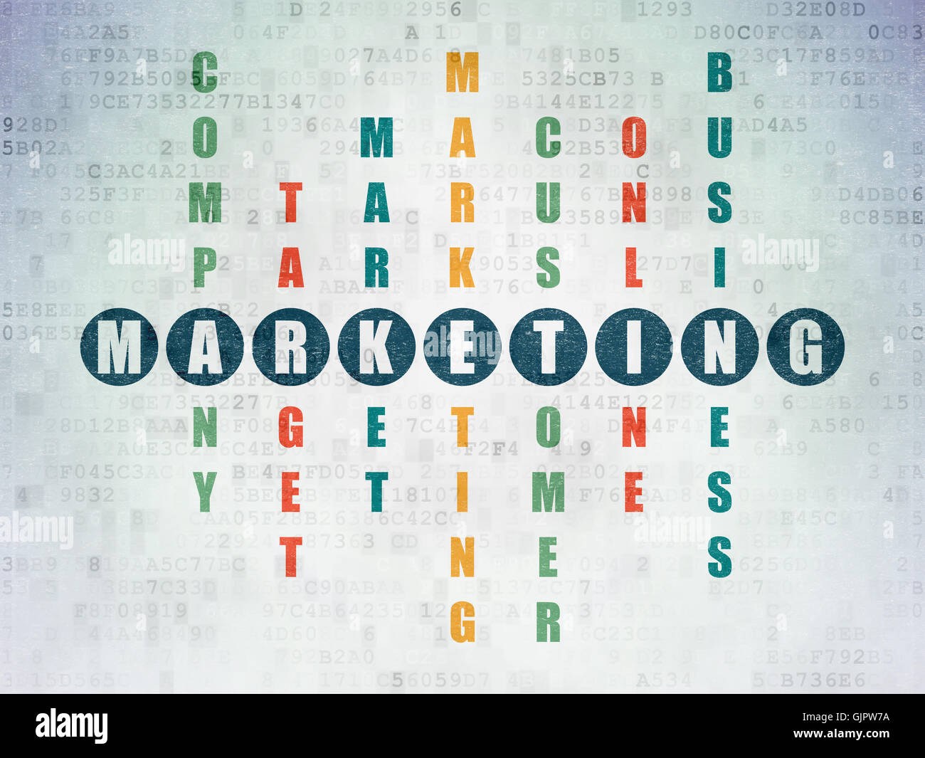Marketing concept: Marketing in Crossword Puzzle Stock Photo - Alamy
