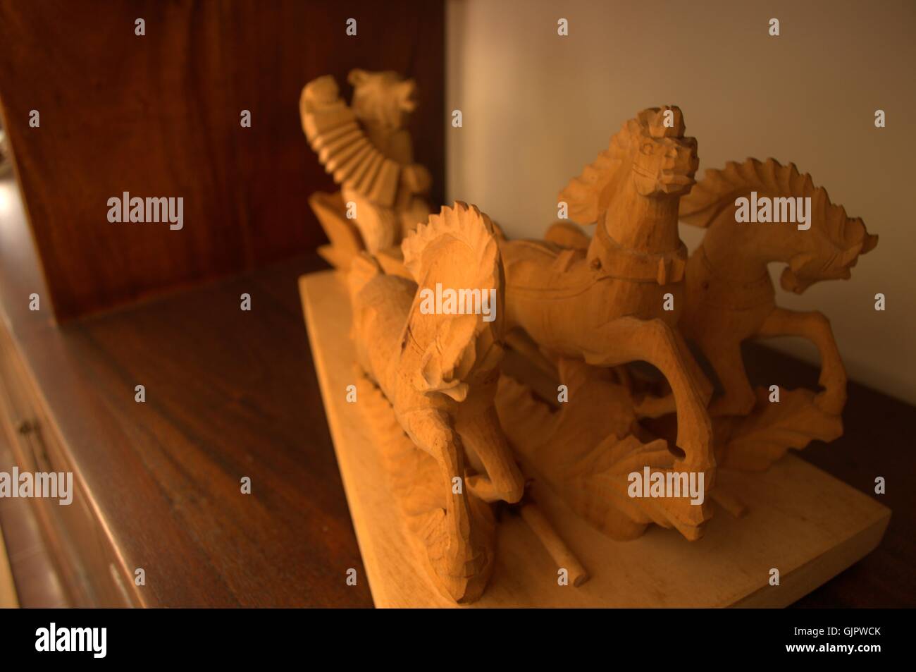 Beautiful image of running horses carved in wood. Its an amazing ...