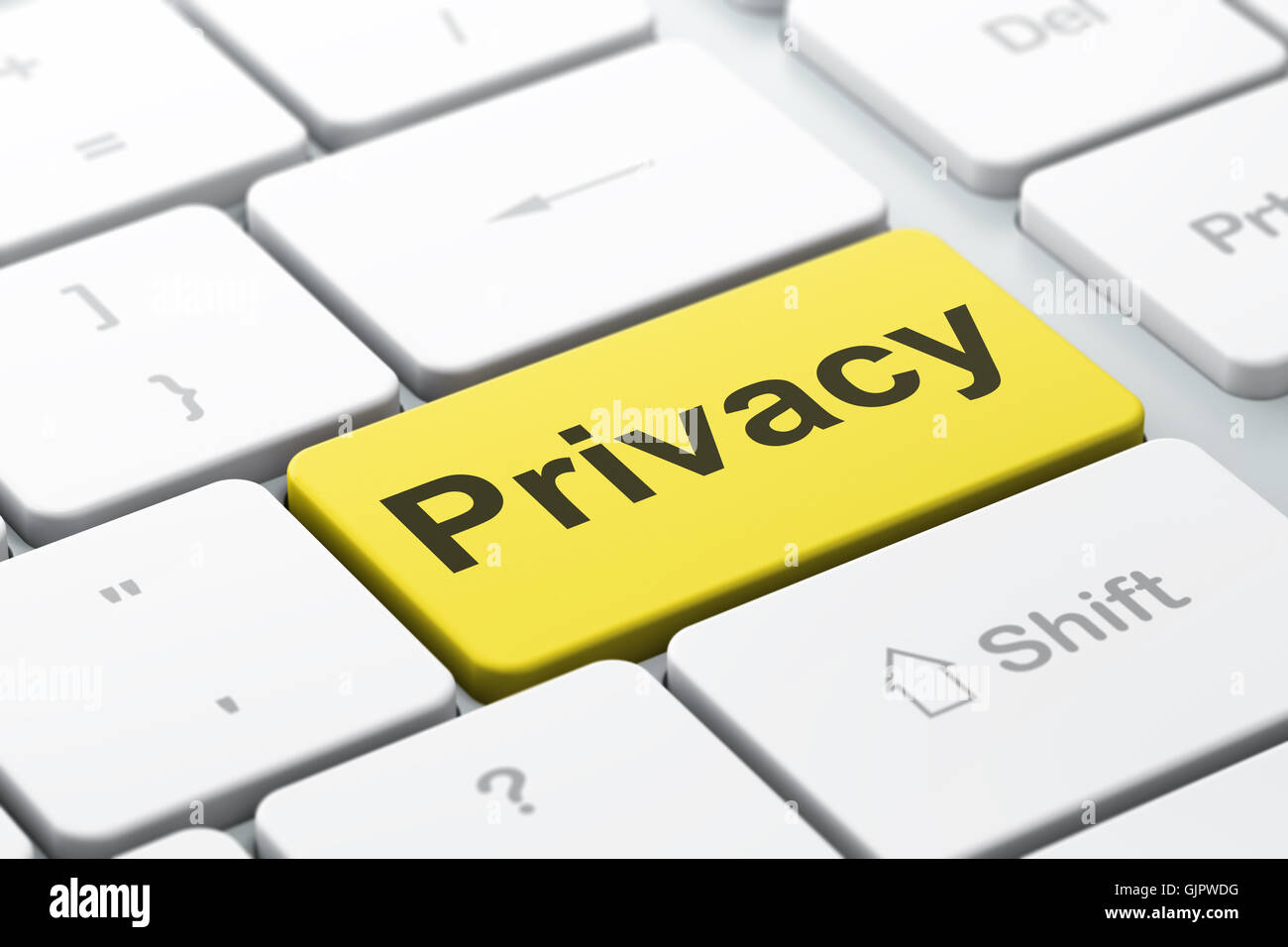 Privacy concept: Privacy on computer keyboard background Stock Photo ...