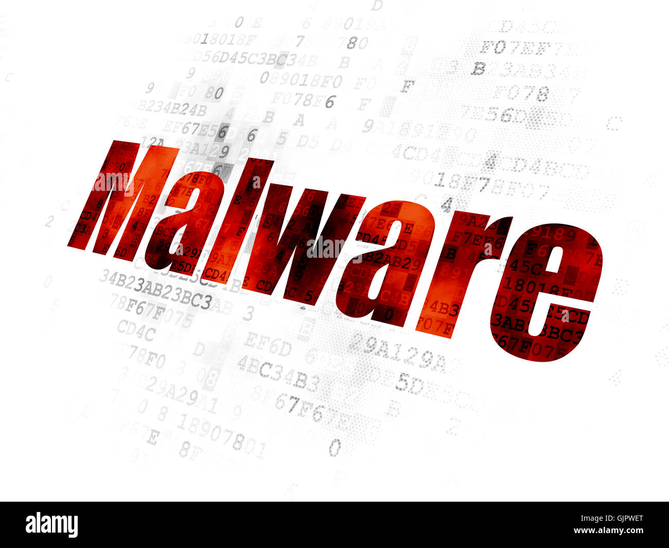 Safety concept: Malware on Digital background Stock Photo - Alamy