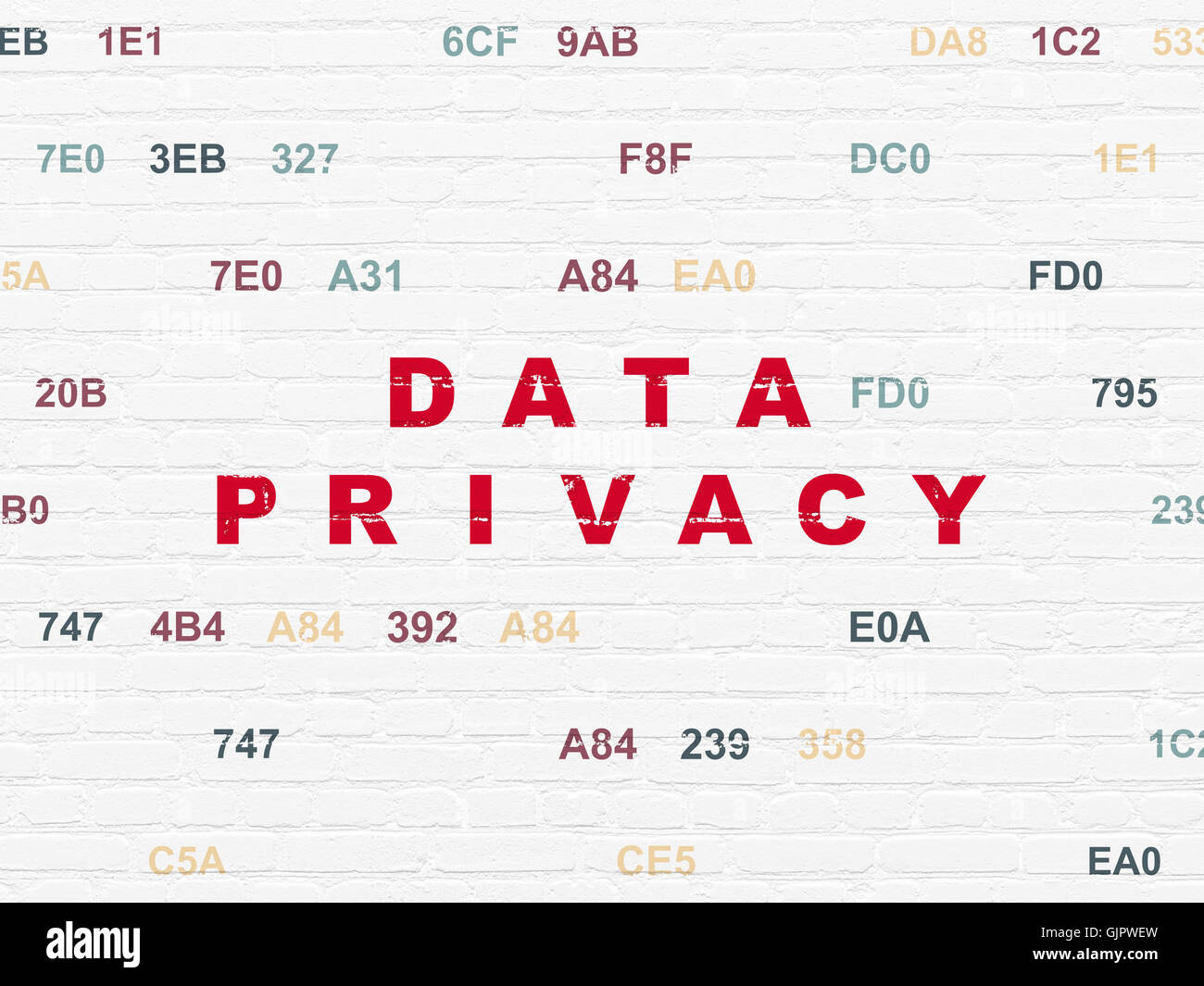 Protection concept: Data Privacy on wall background Stock Photo - Alamy