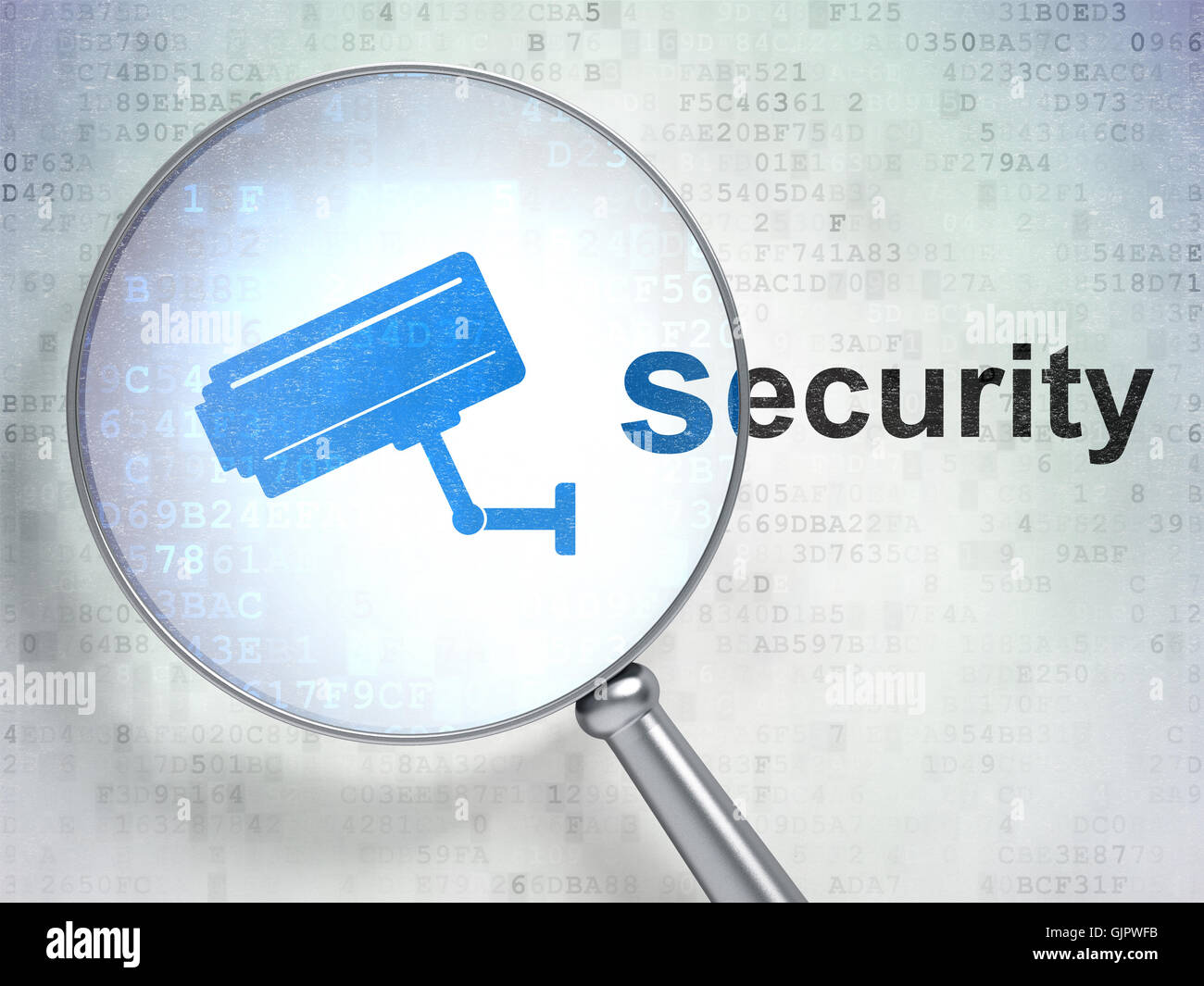 Privacy concept: Cctv Camera and Security with optical glass Stock ...