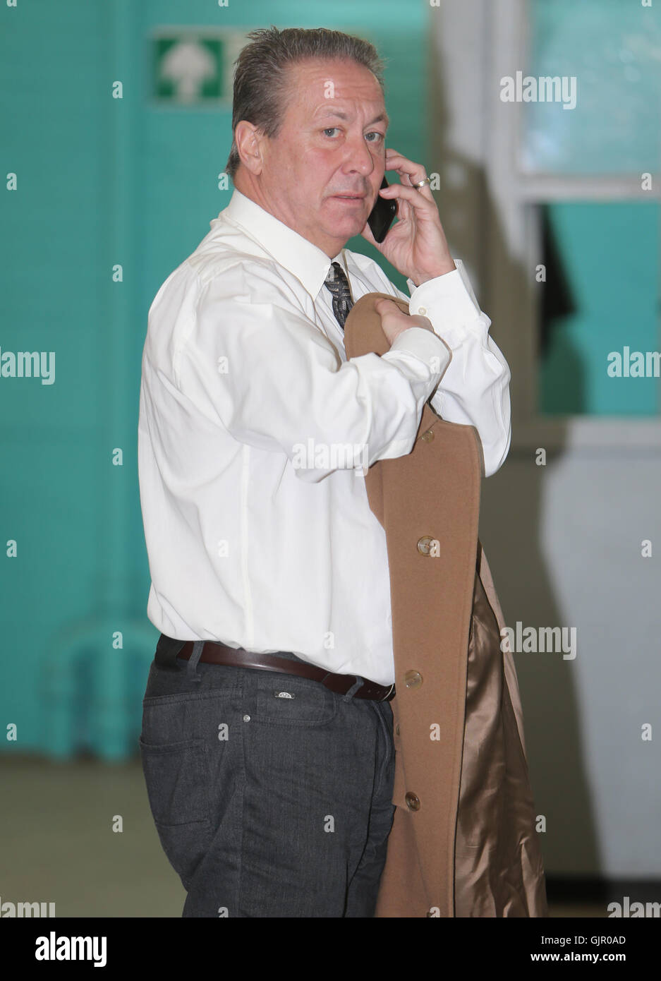 Kenny Samson outside ITV Studios Featuring: Kenny Samson Where: London ...