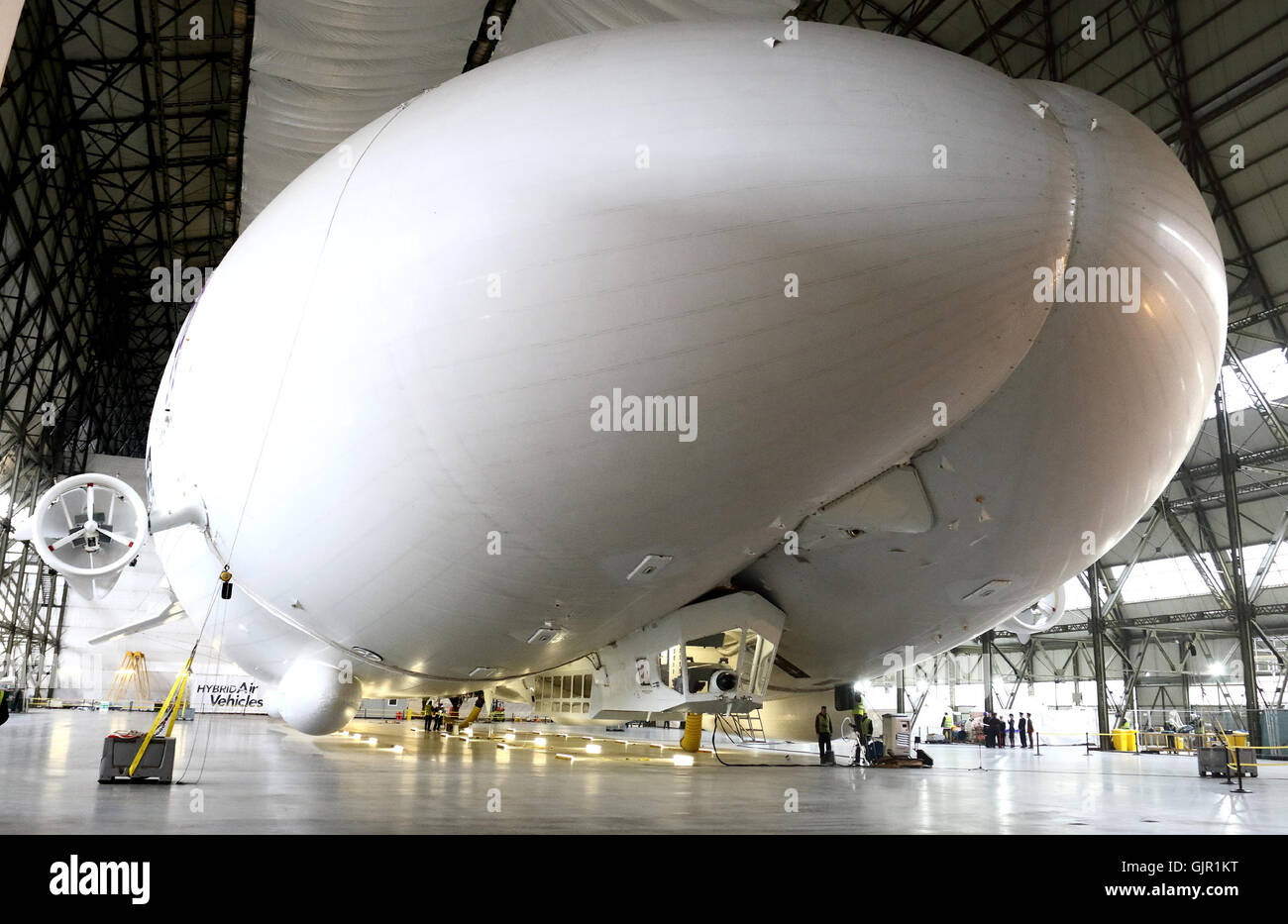 Prince Edward, Duke of Kent visits Hybrid Air Vehicles' Airlander 10 ...