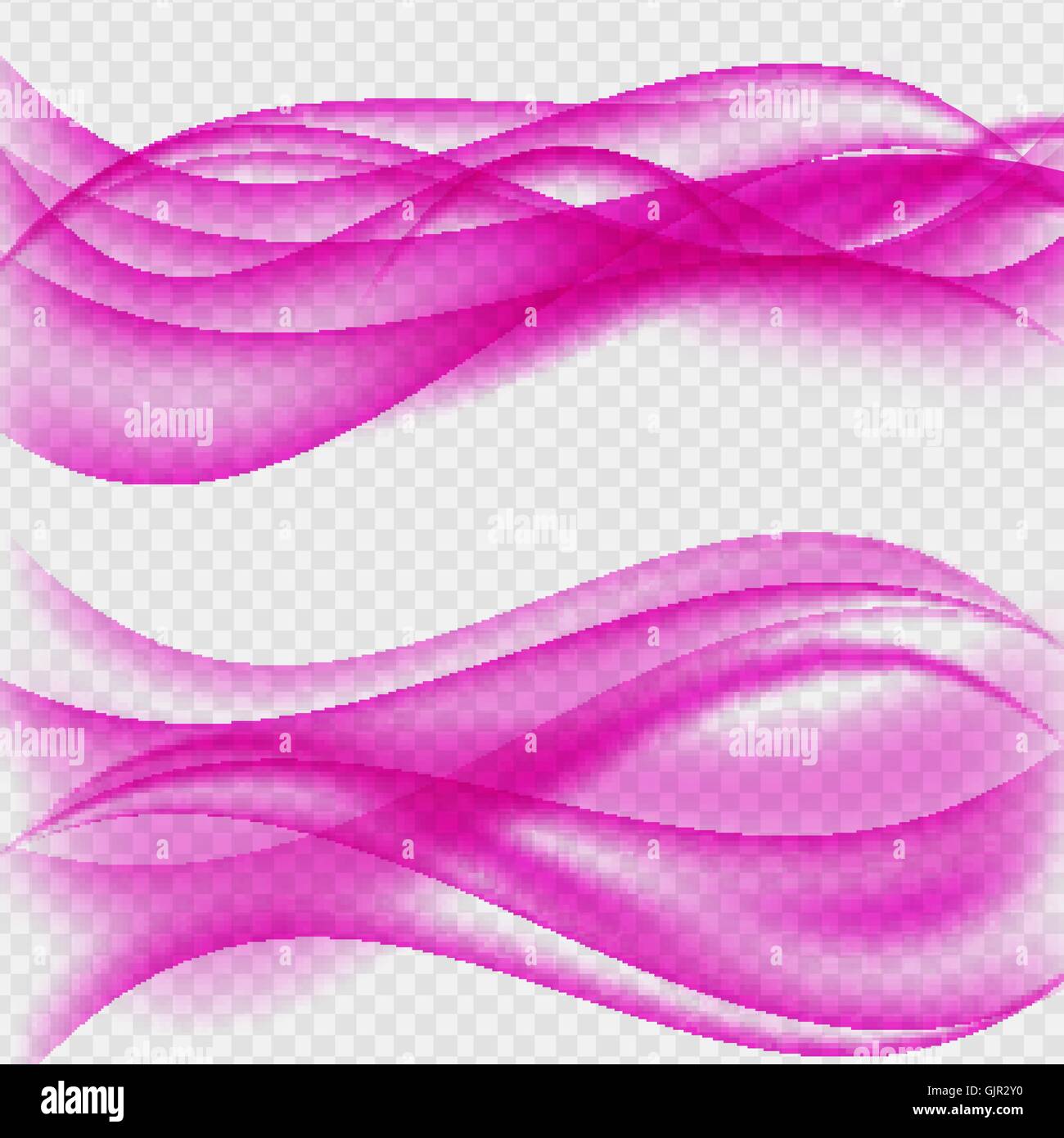 Abstract Wave on Transparent Background. Vector Illustration Stock ...