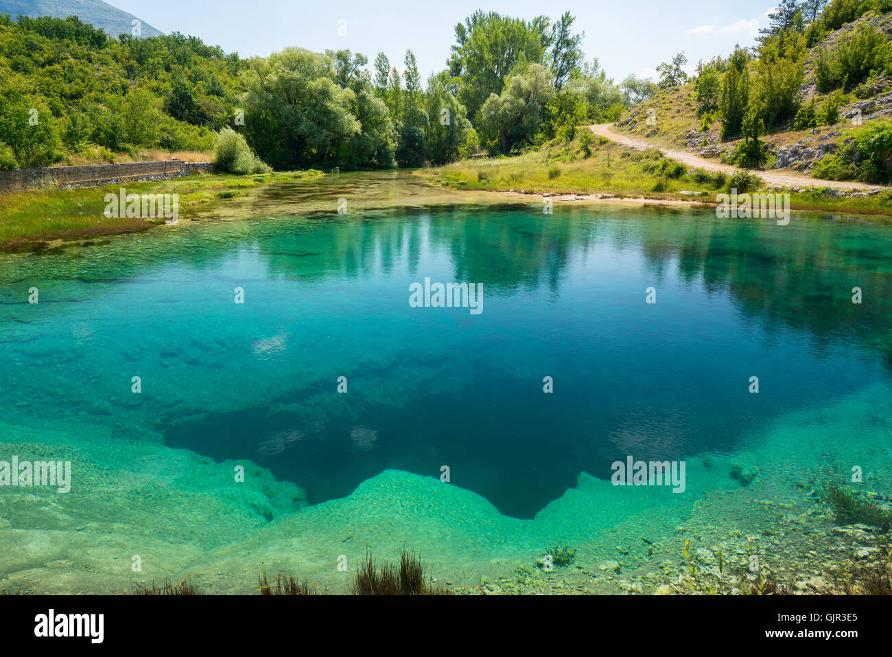 Cetina water source spring in Croatia Stock Photo - Alamy